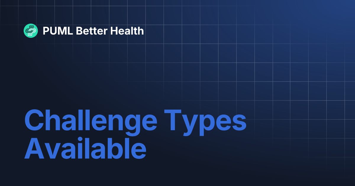 Challenge Types Available | PUML Better Health